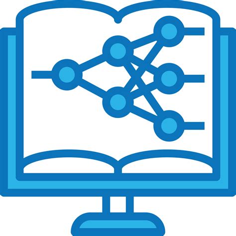 Machine Learning Train Data Ai Artificial Intelligence Blue Icon 14355546 Vector Art At Vecteezy