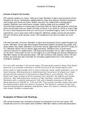 Examples Of Charting Docx Examples Of Charting Examples Of Regular Visit Charting CM Visited