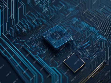 Premium Ai Image Circuit Intel Core Board Background