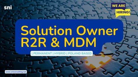 Sni On Linkedin Solutionowner Itjobs Snijobs Sapjobs Sapsolutions Saperp Datamaster