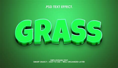 Premium Psd Grass Text Style Effect
