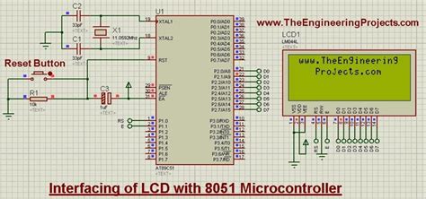 Interfacing Of Lcd With 8051 Microcontroller In Proteus Isis The