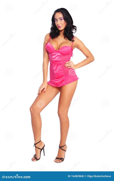 Sexy Brunette Stock Foto Image Of Geslacht Sensueel 16482868