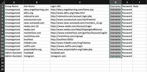 Exporting Credentials Elepass