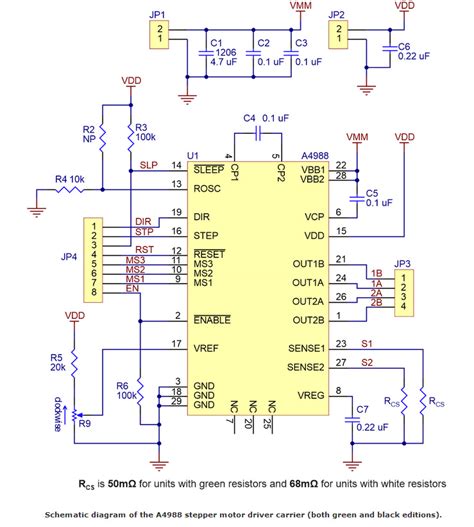A4988 Stepper Motor Driver Schematic