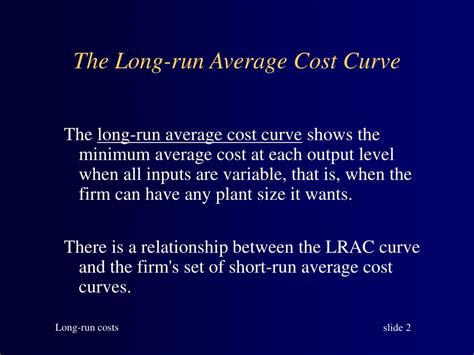 PPT LONG RUN COSTS PowerPoint Presentation Free Download ID