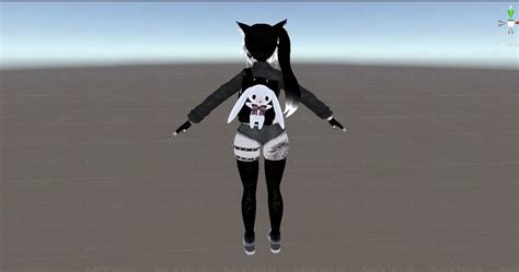 Goth Girlfriend VRModels D Models For VR AR And CG Projects