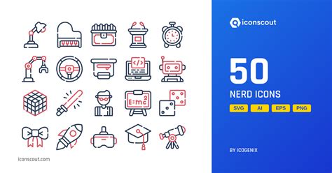 Nerd Icon Pack 50 Free Download Miscellaneous Icons Iconscout