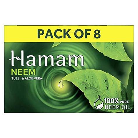 Hamam Neem Tulsi And Aloe Vera Bathing Soap For Body 150 G Combo Pack Of