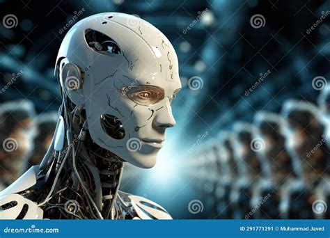 Evolution Of Robot Man In Metal Exoskeleton Cartoon Vector