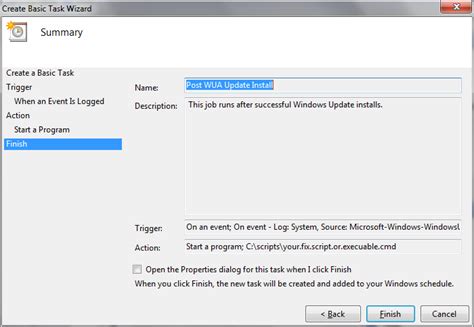 Run Specific Script After Every Windows Update Server Fault