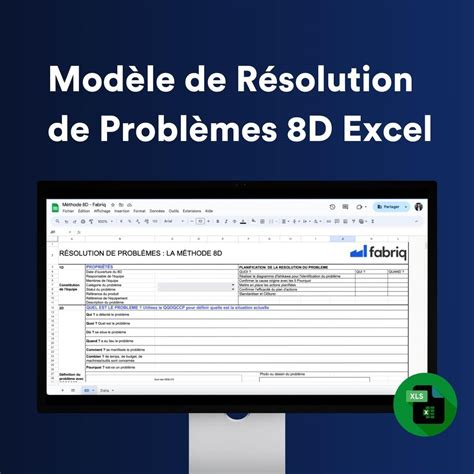 Modèle 8d Excel Fabriq