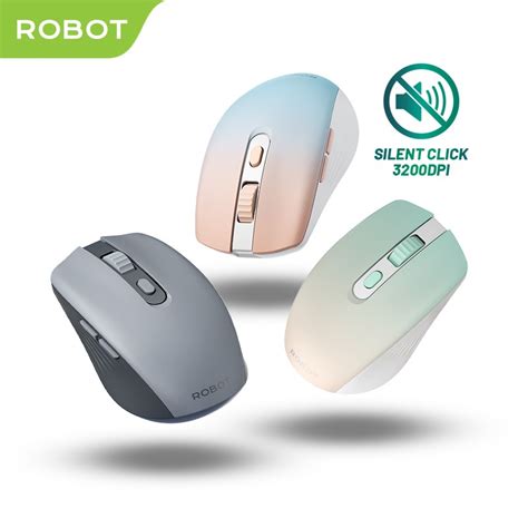 Jual Robot M370 Wireless Optical Mouse 6d Silent 3200dpi Shopee Indonesia