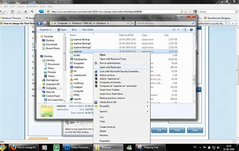 Start Menu Button Change Tutorials