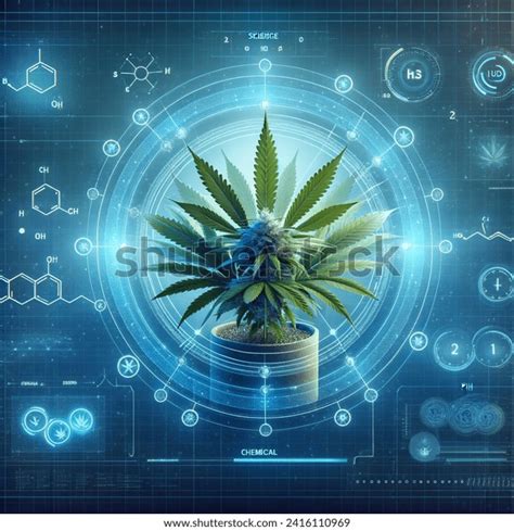 Cannabis Chemical Symbol Molecule Matrix Science Ai Generated Image 2416110969 Shutterstock