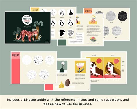 Procreate Texture Brush Pack Line Pattern Grain Etsy