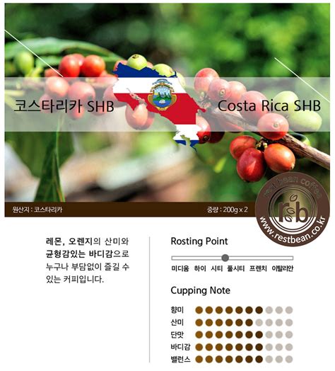 원두레스트빈 꽃향기가 나는걸까 코스타리카 Shb