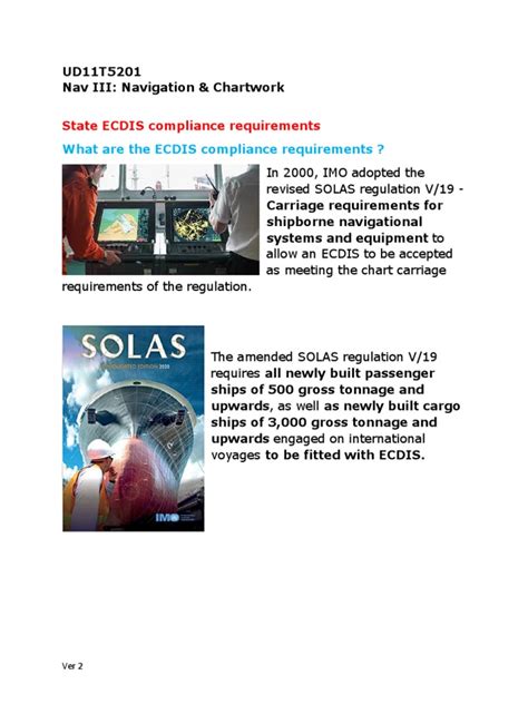 Ud11t5201 Ecdis Unit 6 Ver 2 Pdf Navigation
