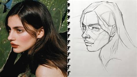 How To Draw A Portrait Using The Loomis Method YouTube