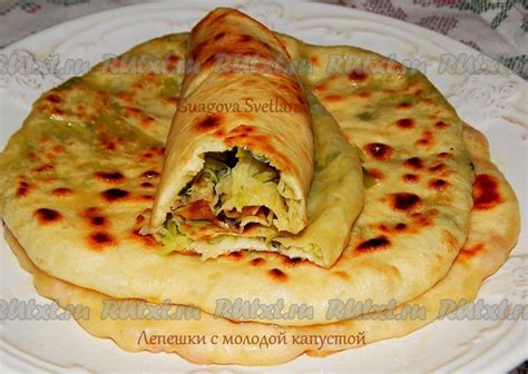 Лепешки с молодой капустой 6 фото в рецепте
