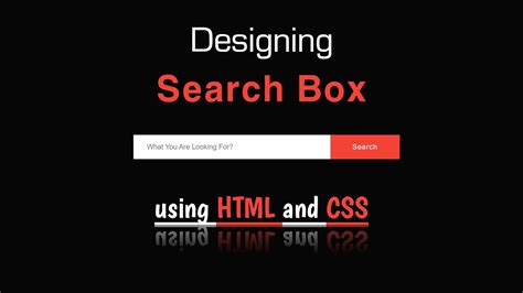how to make a search box using html and css search box design with pure html and css youtube