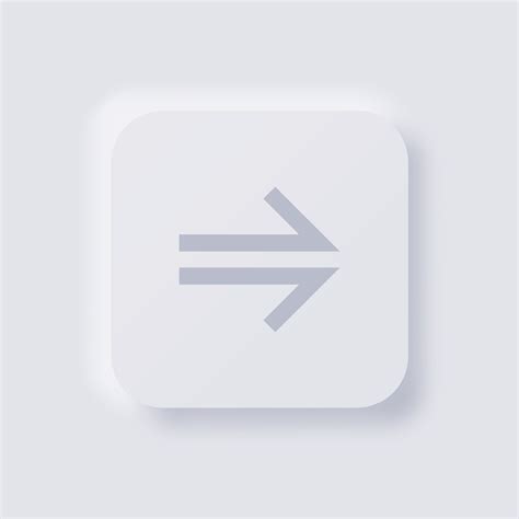Arrow Icon White Neumorphism Soft Ui Design For Web Design Application Ui And More Button