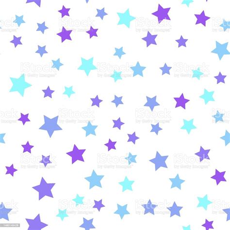 직물 직물 종이 및 기타 다양한 표면에 대한 흰색 배경에 파란색 보라색 및 청록색 별의 원활한 반복 패턴 0명에 대한 스톡 벡터 아트 및 기타 이미지 Istock