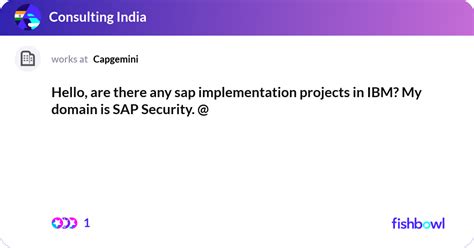 Hello Are There Any Sap Implementation Projects I Fishbowl