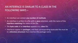 Interfaces In Java PPT