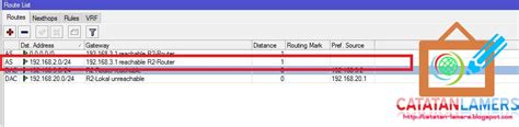 cara menghubungkan 2 router mikrotik konfigurasi static routing