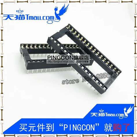 High Quality Slot Dip 32 Straight Microcontroller Ic Socket Base
