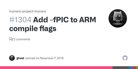 Add Fpic To Arm Compile Flags · Issue 1304 · Monero Projectmonero