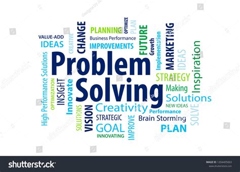 Problem Solving Word Cloud Stock Vector Royalty Free