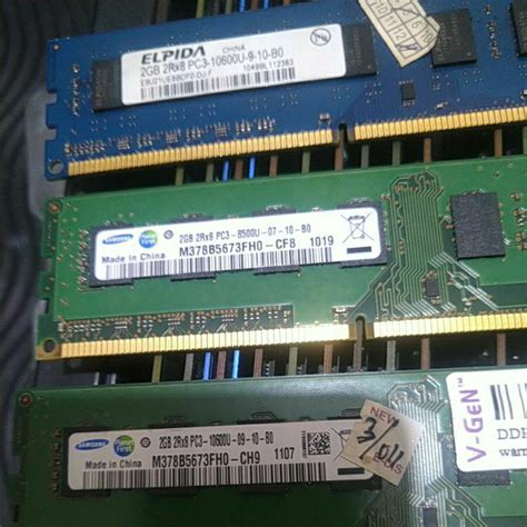 Jual Ram Pc Ddr3 2gb 2rx8 Pc3 10600u 12800u 8500u Buat Komputer