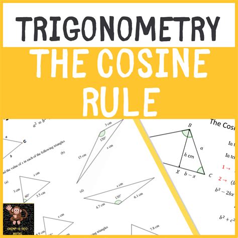 Trigonometry The Cosine Rule Free And Premium Teaching Resources And Worksheets Lesson Planned