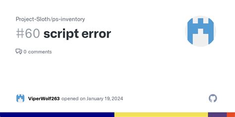 script error · issue 60 · project sloth ps inventory · github