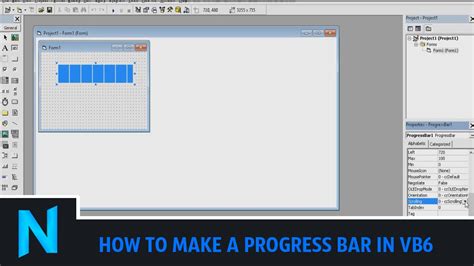 How To Make A Progress Bar In Visual Basic 6 Youtube