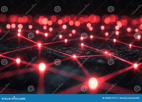 Multiple Threats Are Attacking This Network Represented By Red Lines Cutting Through Firewall