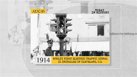 August 5 In History Installation Of Worlds First Electric Traffic