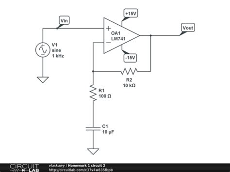 Homework 1 Circuit 2 Circuitlab