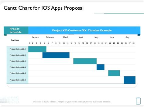 operating system application gantt chart for ios apps proposal ppt icon