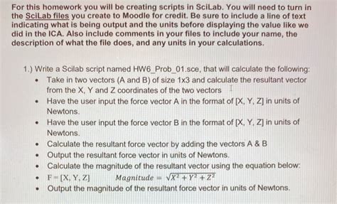solved 3 write a scilab script named hw6 prob 03 sce that