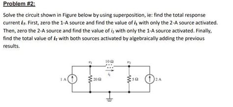 Solved Problem Solve The Circuit Shown In Figure Below Chegg