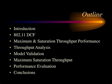 ppt performance analysis of ieee 802 11 distributed coordination function dcf powerpoint