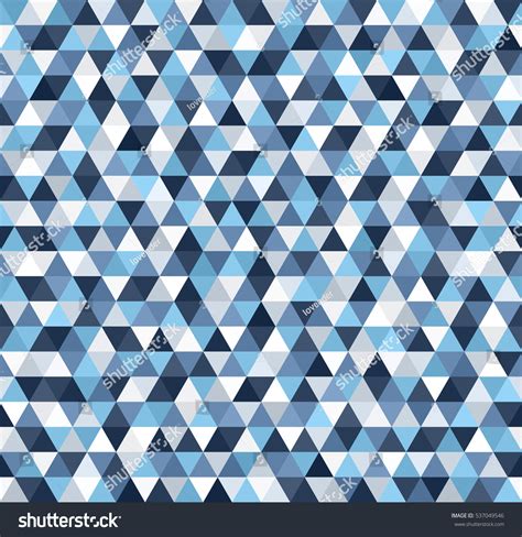 Triangle Pattern Seamless Vector Background Blue Stock Vector Royalty Free