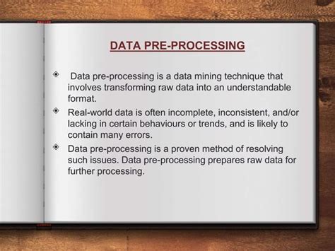 DATA PREPROCESSING AND DATA CLEANSING PPTX