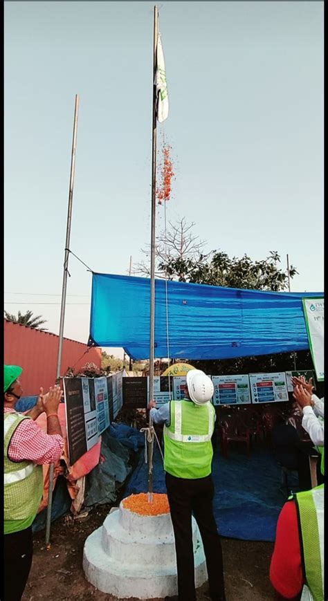 Niranjan Kumar Singh On Linkedin National Safety Flag Hoisting By