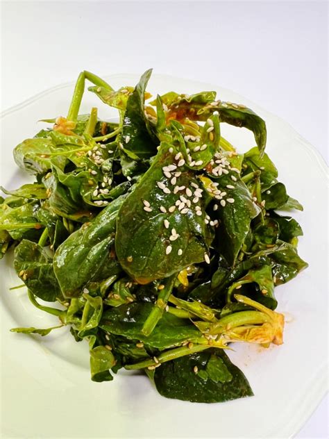 비금도 섬초 시금치 겉절이 무침 초간단 레시피