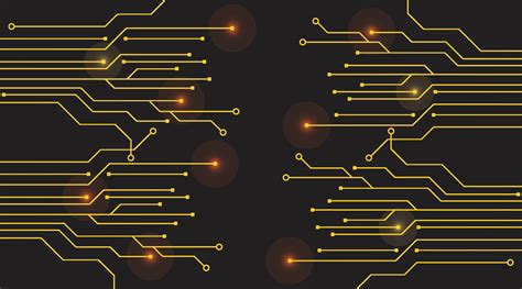 Circuit Board Technology Background Future Electronics Tech Concept Movement Vector