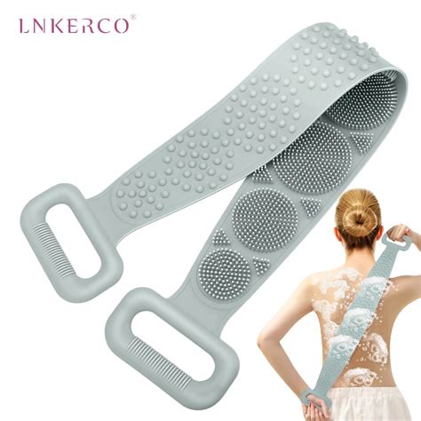 Lnkerco 바디 실리콘 브러쉬 목욕 타월 목욕 젤 목욕 클렌징 스킨 브러쉬 마사지 샤워 확장 스크러버 스킨 클린 브러쉬 Aliexpress